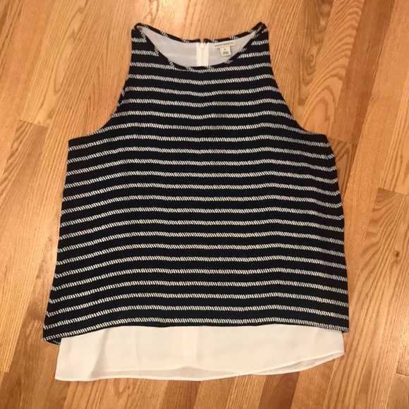 mercer & madison | Tops | Mercer Madison Tank Top Blue White Layered ...